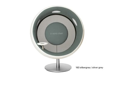 SONIC CHAIR Acoustic armchair with a laptop table By Sonic chair ...