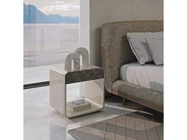 SOUL Rectangular wooden bedside table with drawers By Turri | design ...