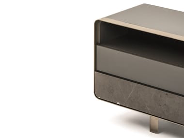 SOUL Wooden sideboard with doors By Turri | design Giuseppe Viganò