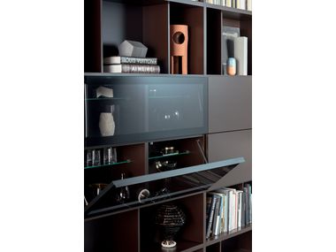 SPAZIOTECA | Bookcase with secretary desk Bookcases Collection By PIANCA