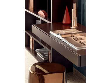 SPAZIOTECA | Bookcase with secretary desk Bookcases Collection By PIANCA