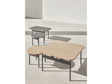 SPLIT Square plywood coffee table By Mobboli