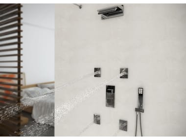 SQUARE BODY JET Douche latérale encastrable orientable avec 1 jet By ...