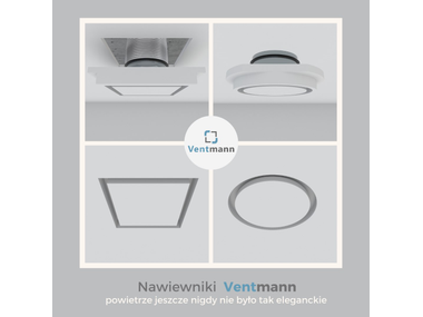 SQUARE Gypsum air diffuser By Ventmann