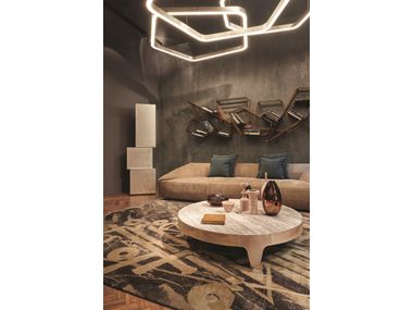 Coffee table with steel frame and stone top SR By Henge design Massimo ...