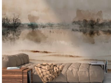 Landscape vinyl wallpaper ST1.05 By YO2 design Elena Georghiadou