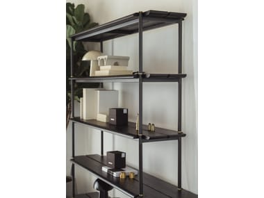 STACKING Steel and wood bench By District Eight