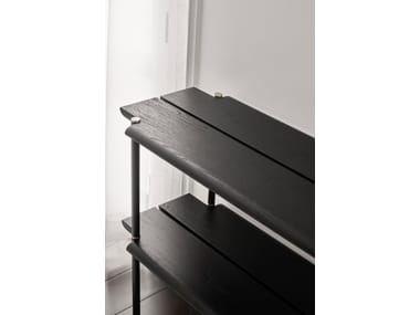 STACKING Steel and wood bench By District Eight