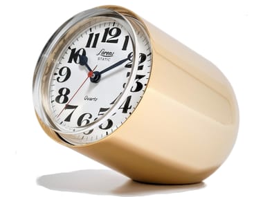 STATIC | Glossy steel clock Glossy steel table clock By Lorenz | design ...