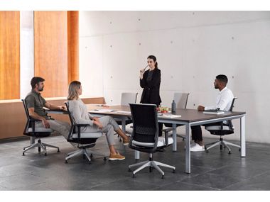 STAY | Aluminium office chair Swivel height-adjustable aluminium office ...