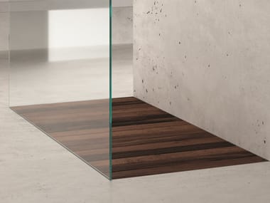 Slatted custom stainless steel shower tray STEEL By RARE