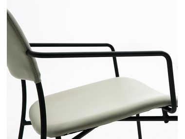 STILO Leather easy chair with armrests By grado design | design Alex ...