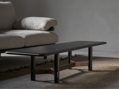 STILT Low rectangular oak coffee table By District Eight