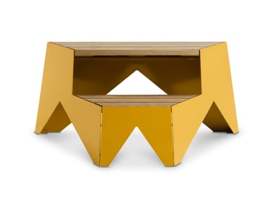 Backless wooden Bench STOOP MINI By VESTRE design Julien de Smedt