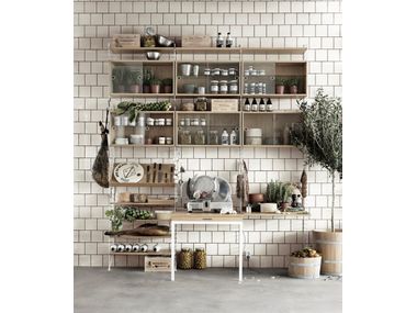 STRING® SYSTEM CABINET WITH GLASS DOORS Wall cabinet By String ...
