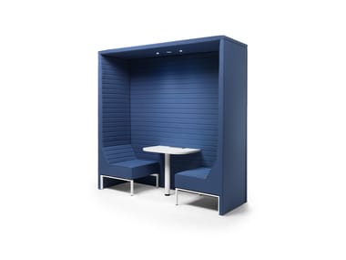 STRIPES BOX | Office booth By Marelli design Jérôme Gauthier