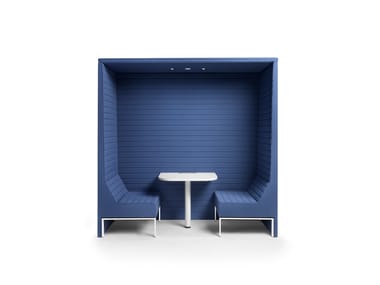 STRIPES BOX | Office booth By Marelli design Jérôme Gauthier