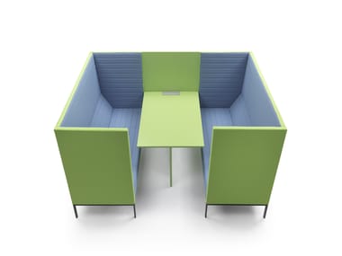 STRIPES BOX | Office booth By Marelli design Jérôme Gauthier