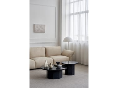 SUGAR CUBES | Round coffee table Round wood veneer coffee table for ...