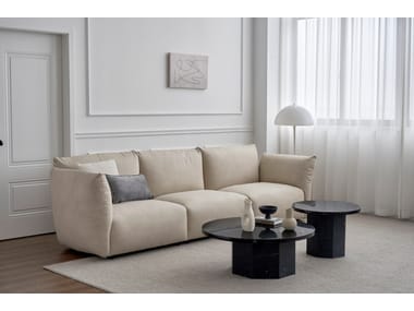 SUGAR CUBES | Round coffee table Round wood veneer coffee table for ...