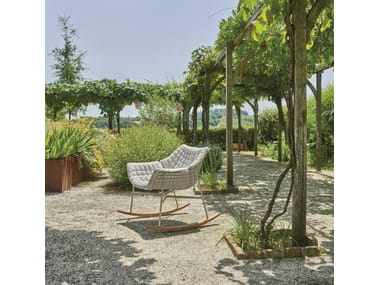 SUMMER SET | Rocking easy chair By Varaschin design Christophe Pillet
