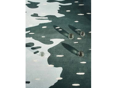 Hand knotted rug in wool and silk SUN SHAFT All at sea Collection By ...