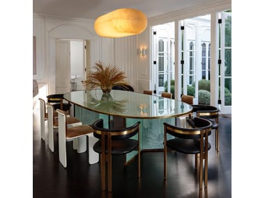 SUPERLUXE FRACTURED | Oval table By Kelly Wearstler design Kelly Wearstler