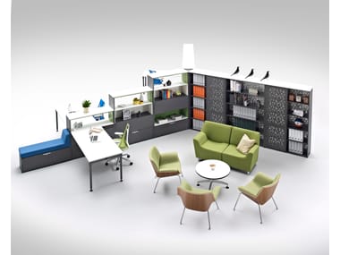 SWOOP Round wooden coffee table By Herman Miller | design Brian Kane