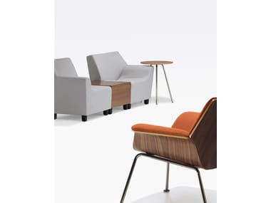 SWOOP Round wooden coffee table By Herman Miller | design Brian Kane