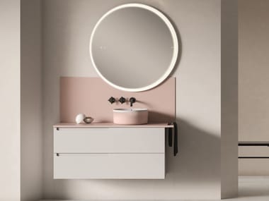 SYNERGY | Polyurethane vanity unit Synergy Collection By Fiora
