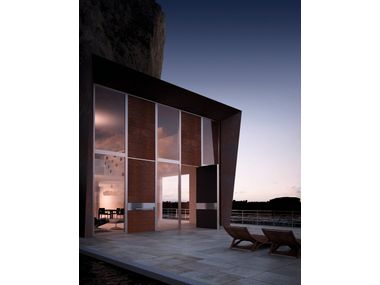 SYNUA | Corten™ entry door By OIKOS VENEZIA