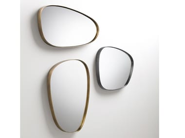 SYRO Metal framed wall-mounted mirror By DE CASTELLI | design Emilio Nanni