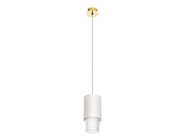CADENCE Crystal and paper pendant lamp By Saint-Louis