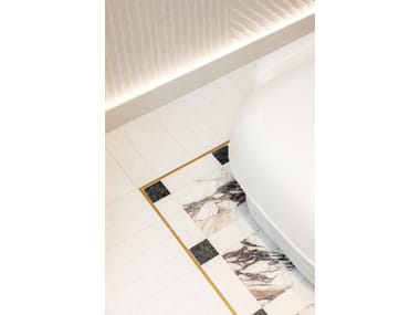 CREMA NEVE - RILIEVO VELO Kitchen worktop By Sapienstone