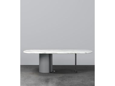 HORUS MARBLE Rectangular marble table By Secolo | design Artefatto