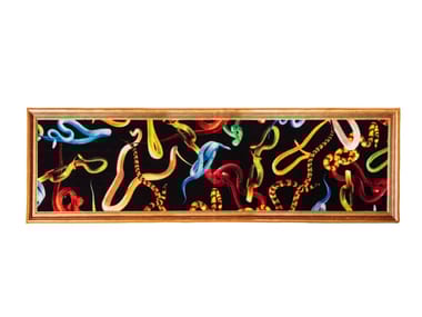 SNAKES Rectangular polyester kitchen rug By Seletti