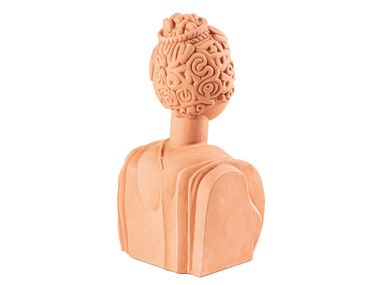 TERRACOTTA BUST POPPEA Terracotta sculpture By Seletti