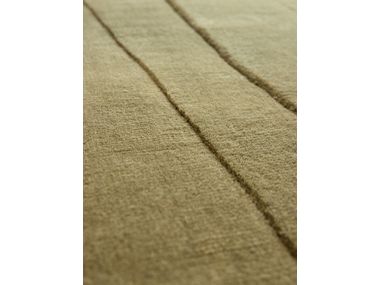 BREF Solid-color handmade rectangular wool rug By Serge LESAGE