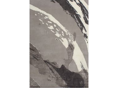 JESTER Wool and viscose rectangular handmade rug By Serge LESAGE