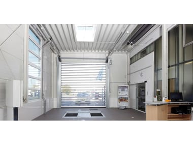 Sectional door Slatted exterior doors By ASSA ABLOY Entrance Systems