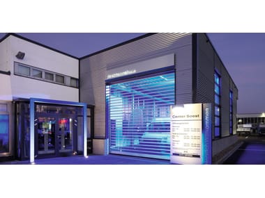 Sectional door Slatted exterior doors By ASSA ABLOY Entrance Systems