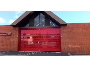 Sectional door Slatted exterior doors By ASSA ABLOY Entrance Systems