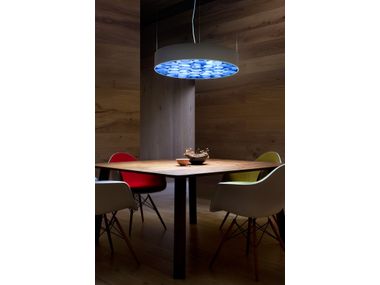 SPIRO Handmade wood veneer pendant lamp By LZF | design Remedios Simón