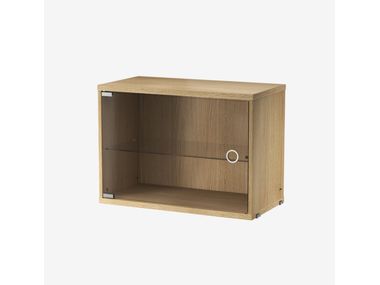 STRING® SYSTEM CABINET WITH SWING GLASS DOORS Wall cabinet By String ...