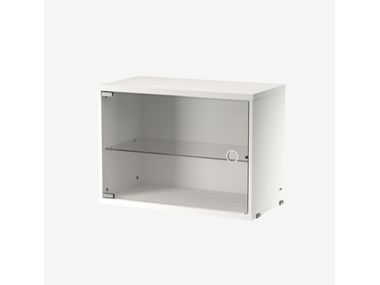 STRING® SYSTEM CABINET WITH SWING GLASS DOORS Wall cabinet By String ...