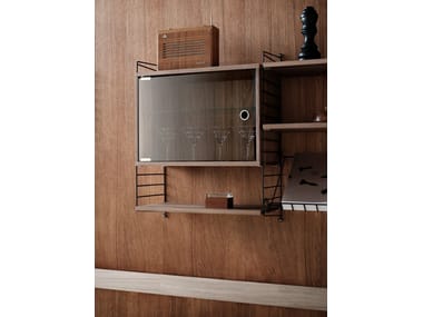 STRING® SYSTEM CABINET WITH SWING GLASS DOORS Wall cabinet By String ...