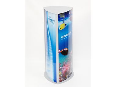 Expositor de tres lados T-TOTEM By GEPROM design