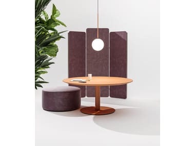 TABLE Round wooden contract table By PROF