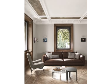 TABLET Round marble or wood coffee table By arflex | design Claesson ...