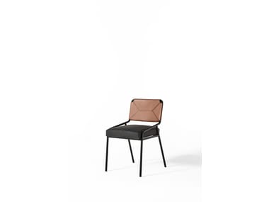 TAI Fabric and leather chair By Meridiani | design Andrea Parisio